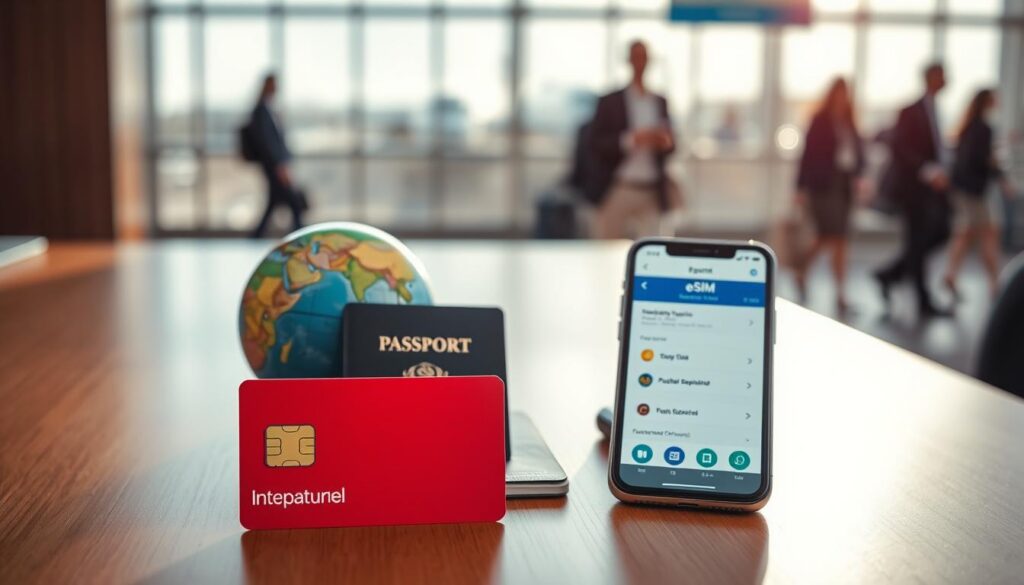 Un confronto visivamente accattivante tra una scheda SIM fisica ...